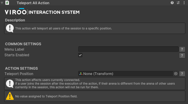 Teleport Actions Viroo Documentation 7519