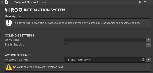 Teleport Actions Viroo Documentation 7293